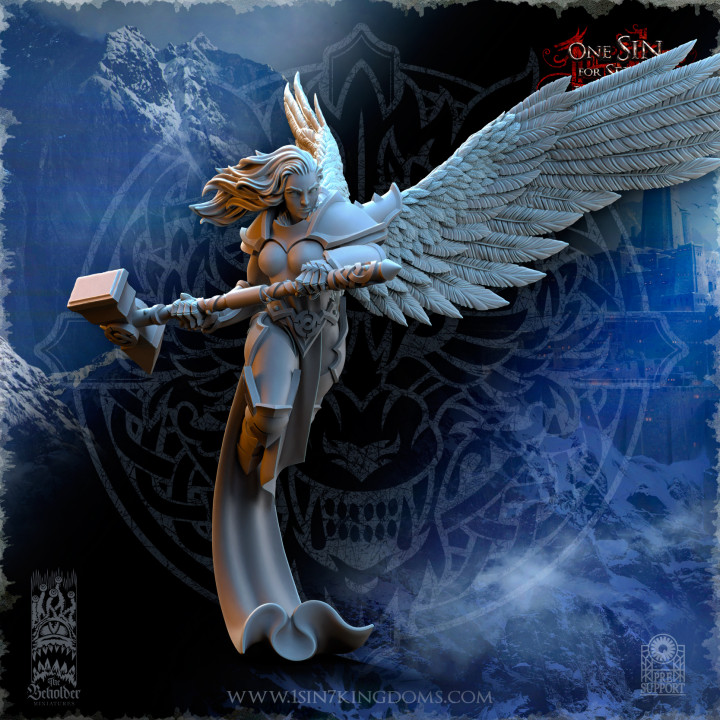 3D Printable Stormwolves Valkyries Two Handed Hammer by The Beholder ...