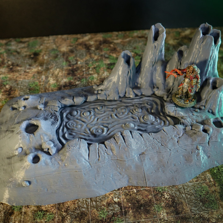 3D Printable Calling Portals - Acid Lake by Black Scrolls Games