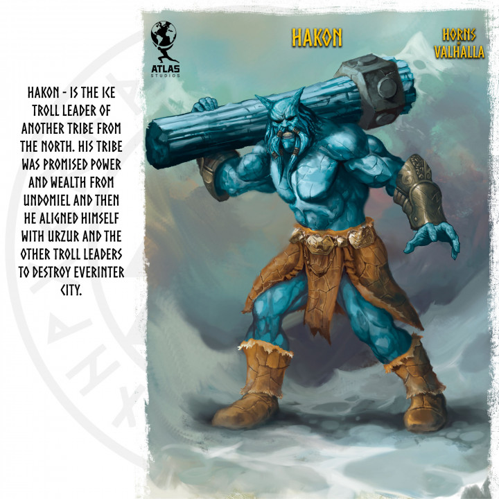 3D Printable Ice Troll by Atlas Studios