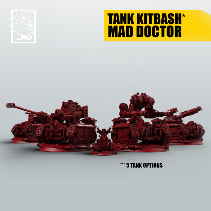 3D Printable TANK KITBASH MAD DOCTOR - MidSeason Bundle - CYBERPUNK by ...