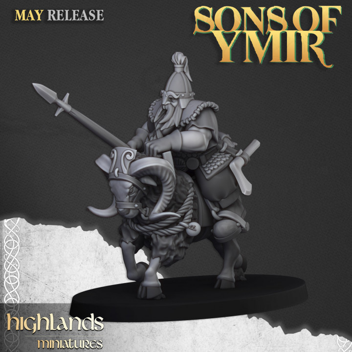 3D Printable Mounted Dwarfs - Highlands Miniatures by Highlands Miniatures