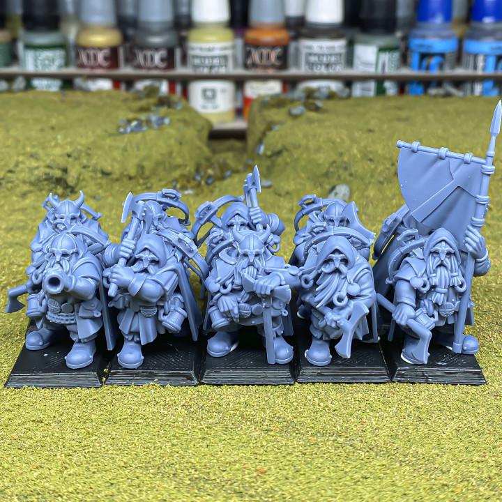 3D Printable Dwarf Rangers - Highlands Miniatures by Highlands Miniatures