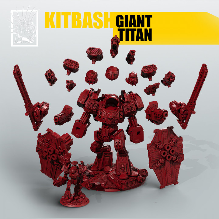 3D Printable KITBASH GIANT TITAN - MidSeason Bundle - CYBERPUNK by ...
