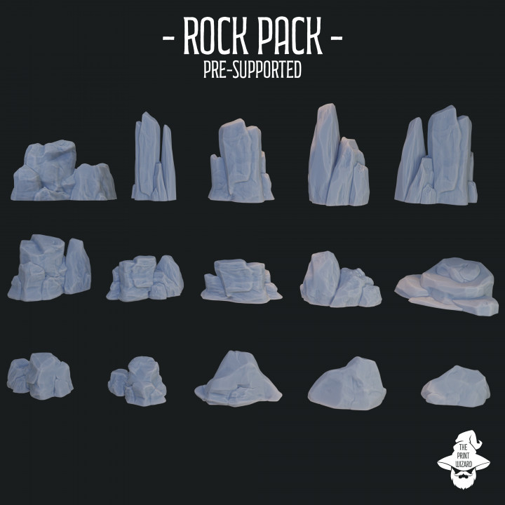 3D Printable Rock Pack by The Print Wizard