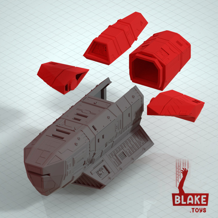 3D Printable Battlezone AAV6A4 APC Transport by blake.toys