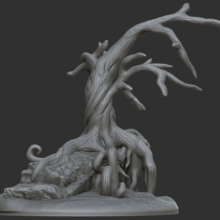 3D Printable Whisperer of Winter Tree by Wundervale Games