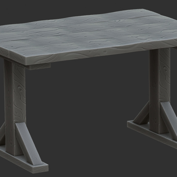 3D Printable Viking Blacksmith Forge Set by Wundervale Games