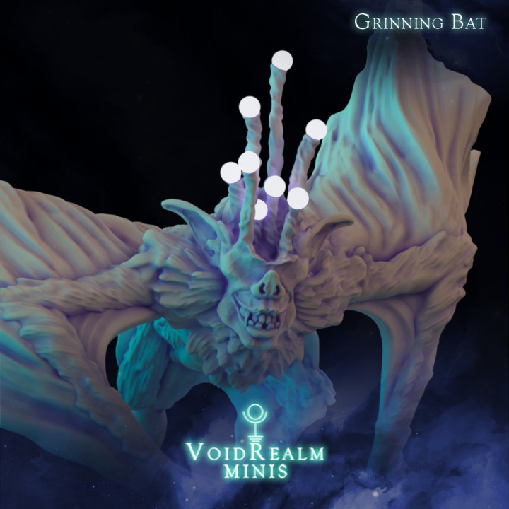 3D Printable Grinning Bat by VoidRealm Minis