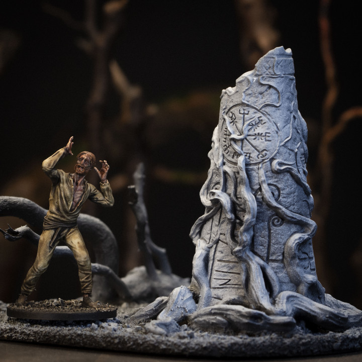 3D Printable Overgrown Runestones by Bestiarum Miniatures