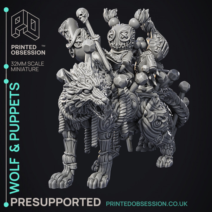 3D Printable Wolf & Puppets - Free Model for Painting Competition ...