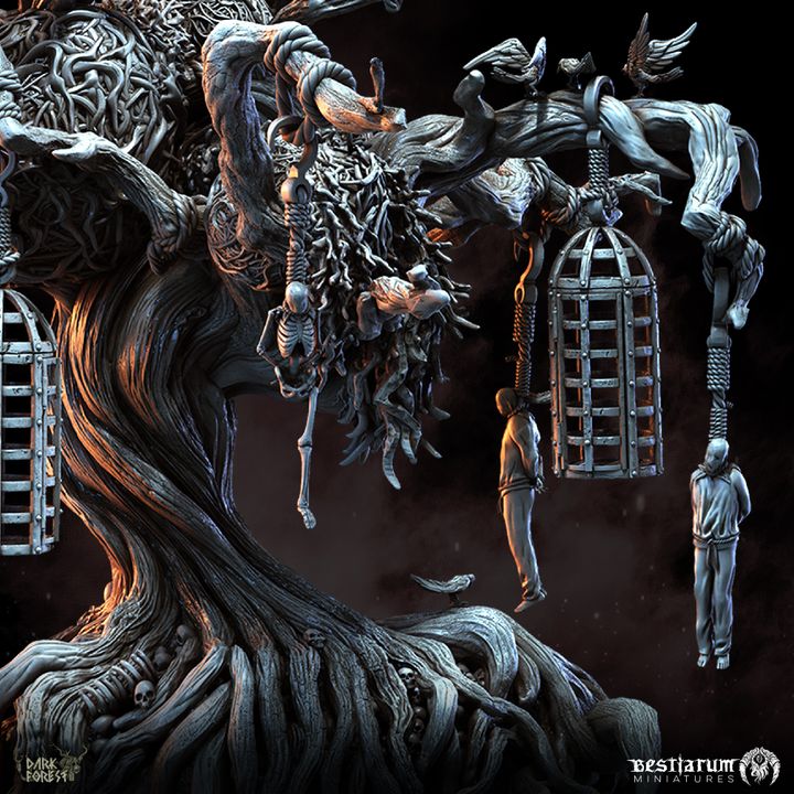 3D Printable Hangman Trees x2 | Dark Forest | Terrain - Fantasy by ...