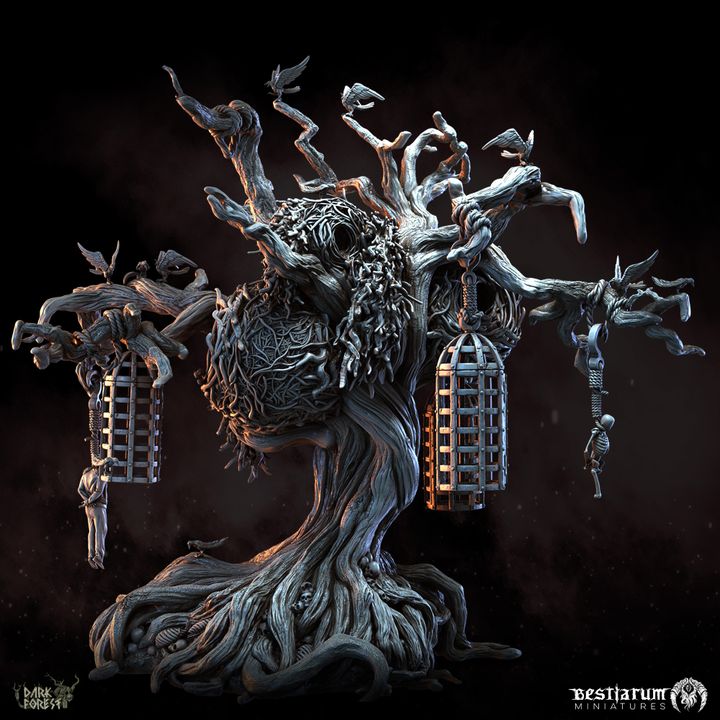 3D Printable Hangman Trees x2 | Dark Forest | Terrain - Fantasy by ...