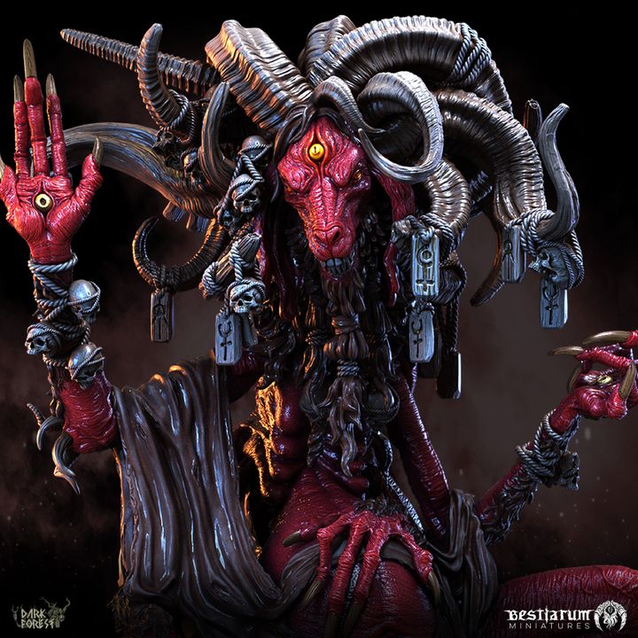 3D Printable Baphomet | Children of Baphomet | Beastmen by Bestiarum ...