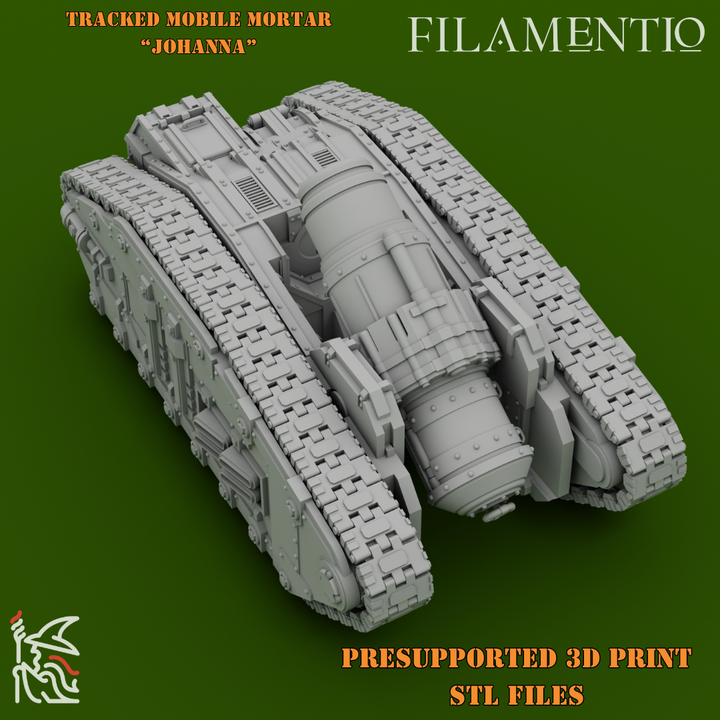 3D Printable Tracked Fire Support Vehicles "Johanna" & "Brunhilde" by ...