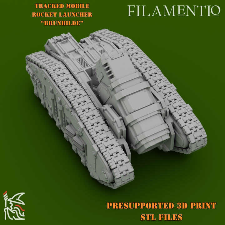 3D Printable Tracked Fire Support Vehicles "Johanna" & "Brunhilde" by ...