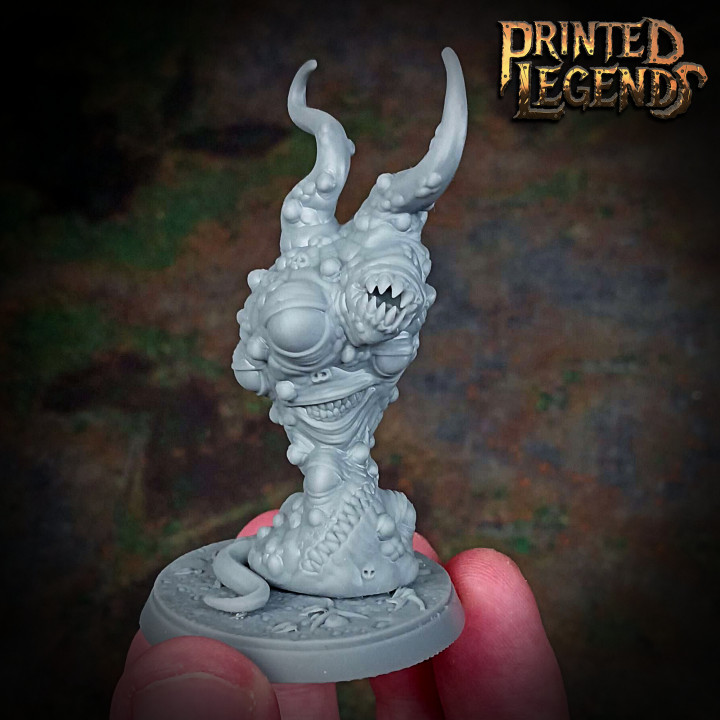 3D Printable Shoggoth Brood 02 (50mm Bases) by Printed Legends