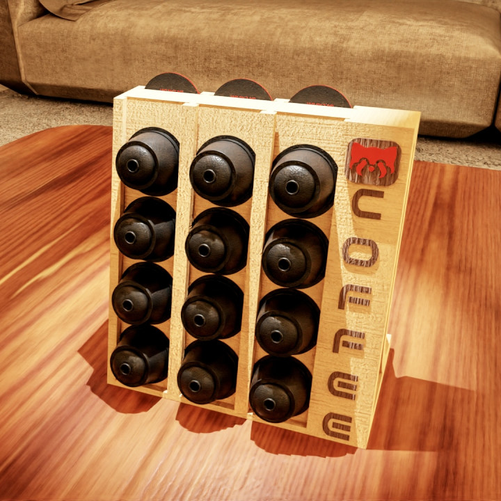 3D Printable Coffee Pod Holder by Lazy Bear