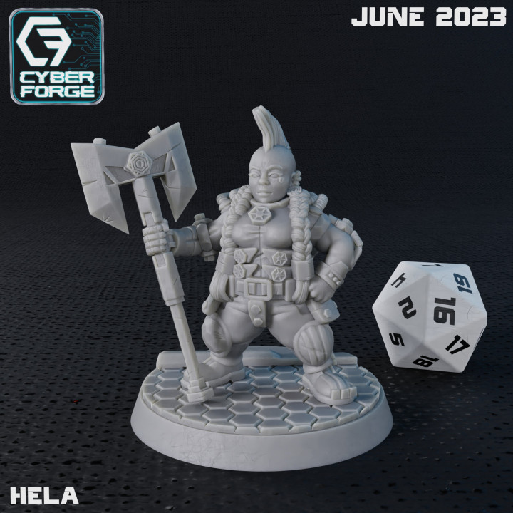 3D Printable Cyber Forge June 2023 by Titan Forge Miniatures