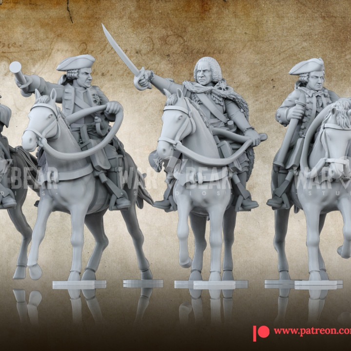 3D Printable SYW French high command by BattleCat Miniatures