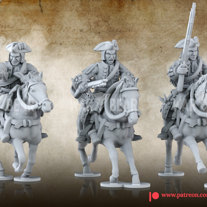 3D Printable WSS French horse cavalry by BattleCat Miniatures