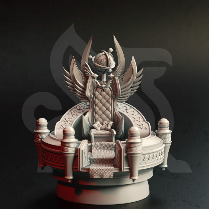 3D Printable High Elven Thrones - Thrones of the Leacianan Triarchs by ...