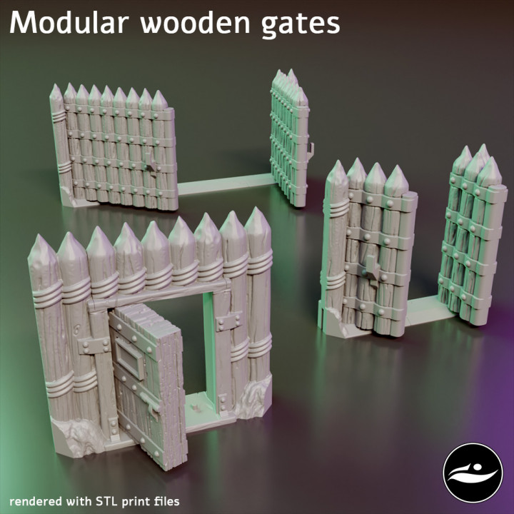 3D Printable Modular wooden gate by Suhland Workshop