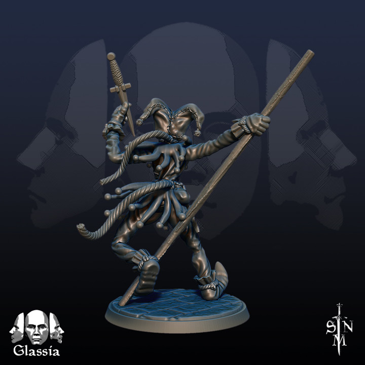 3D Printable Jester Griggs by Sir Nicholas Miniatures