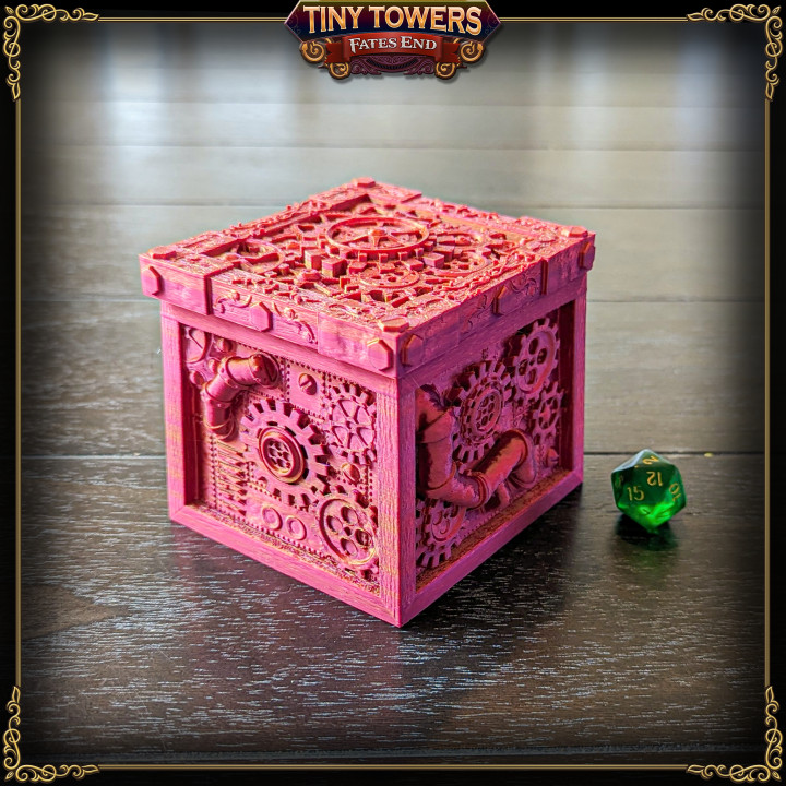 3D Printable Clockwork Dice Vault by FatesEnd