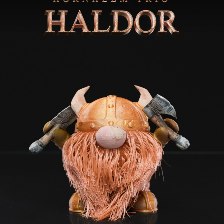 3D Printable Hornhelm Trio - Haldor by Stlflix