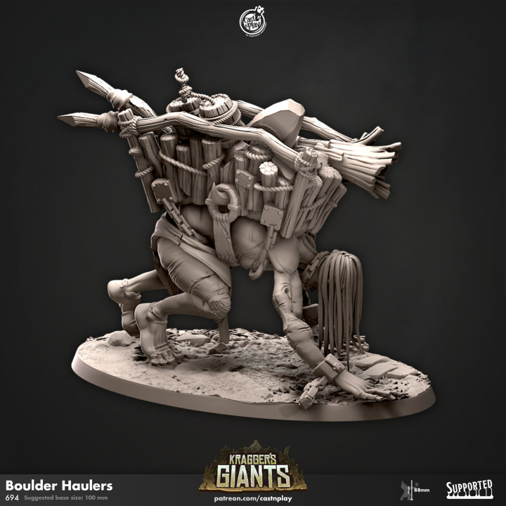 3D Printable Kragger's Giants (Set) (Pre-Supported) by Cast n Play
