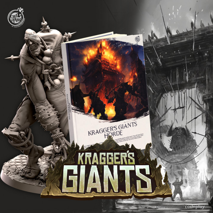 3D Printable Kragger's Giants (Set) (Pre-Supported) by Cast n Play