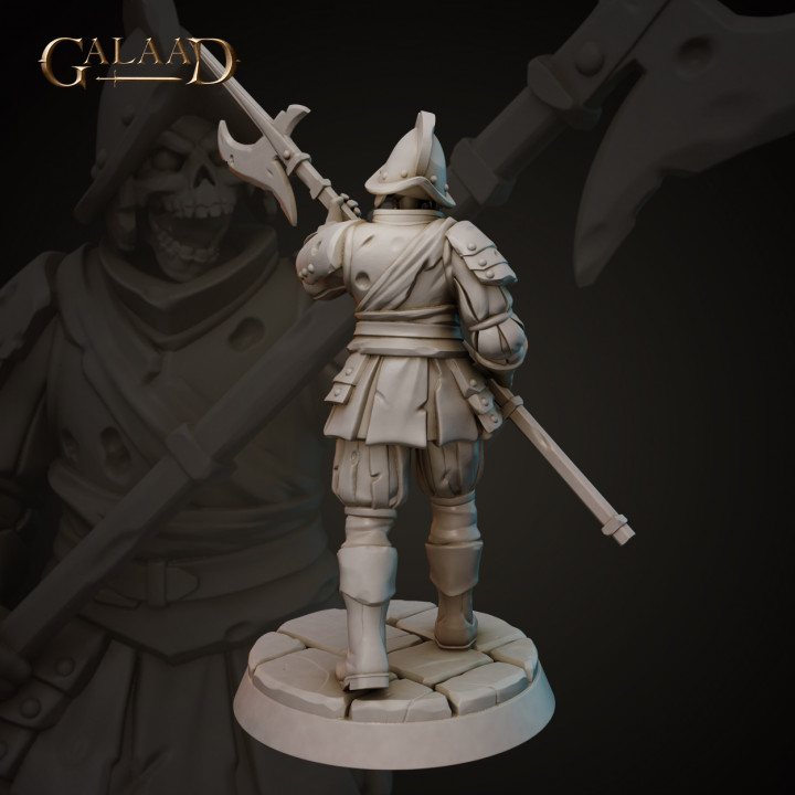 3D Printable Cursed skeleton conquistador 02 by Galaad Miniatures