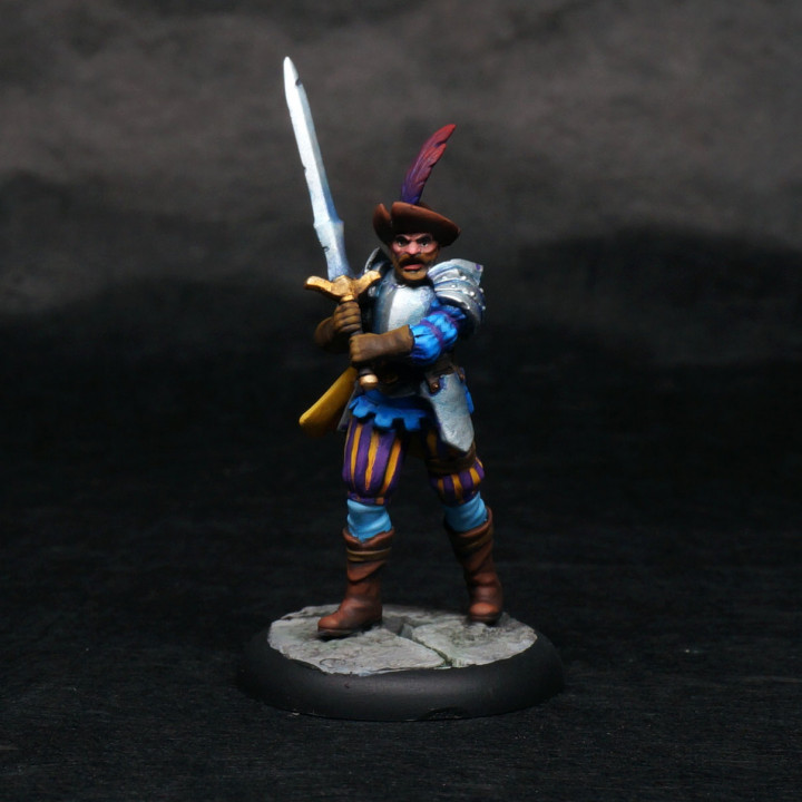 3D Print of Knight conquistador mercenary by doctorfaust1