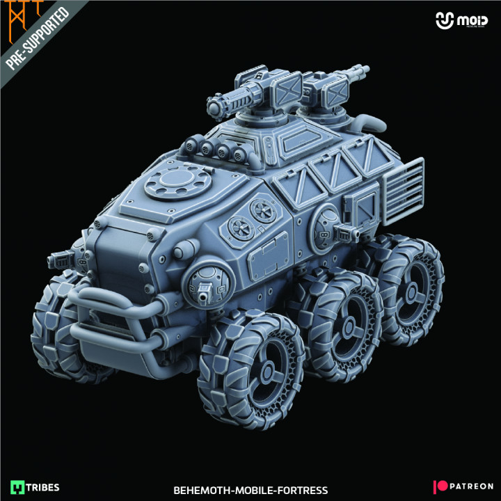 3D Printable Behemoth Mobile Fortress by Moid