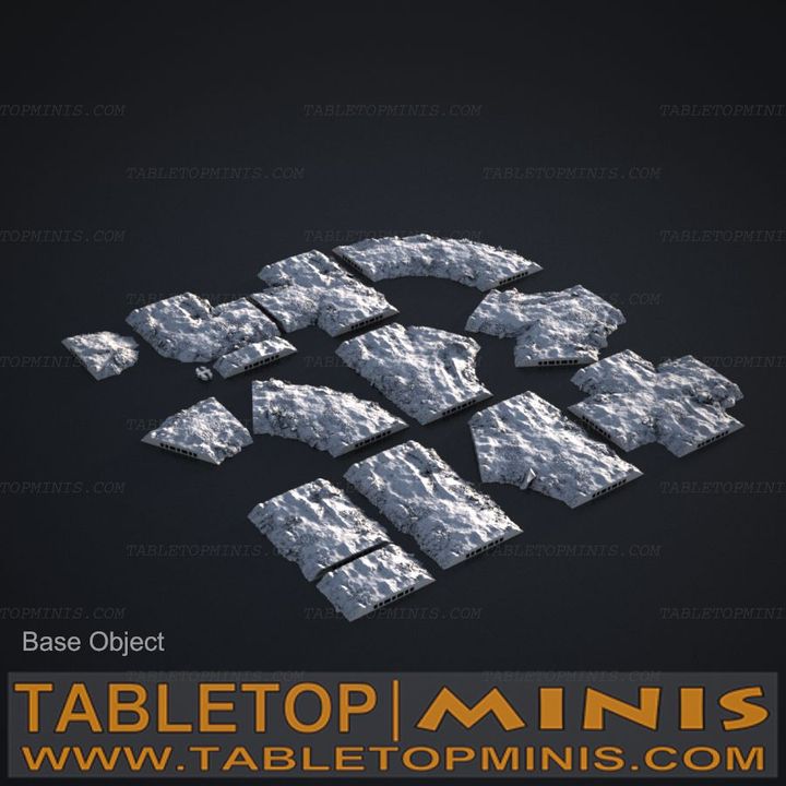 3D Printable Modular Dirt Road by TableTopMinis