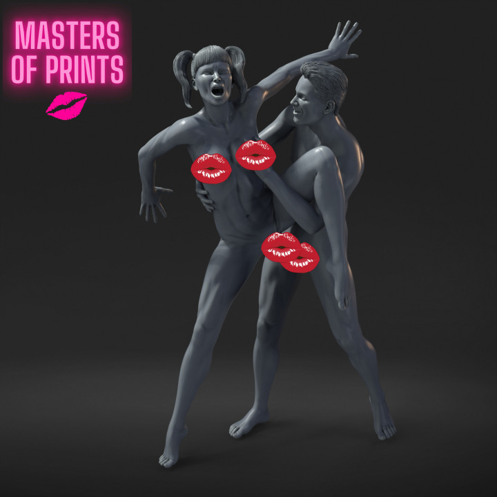 3d Printable Vertical Sex Nsfw Erotic Miniature 75 Mm Scale By Master
