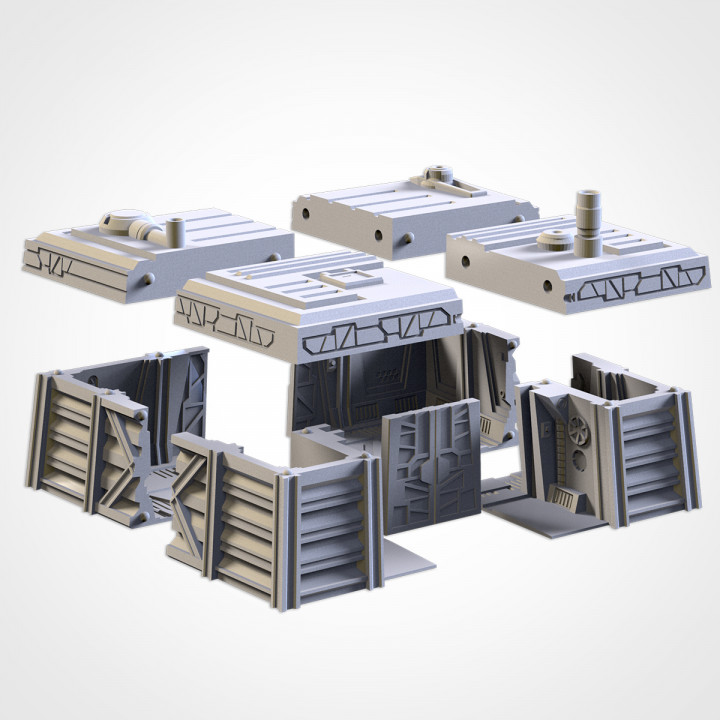 3D Printable BUNKERS by Txarli Factory
