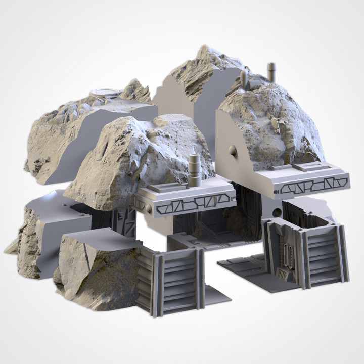 3D Printable BUNKERS by Txarli Factory