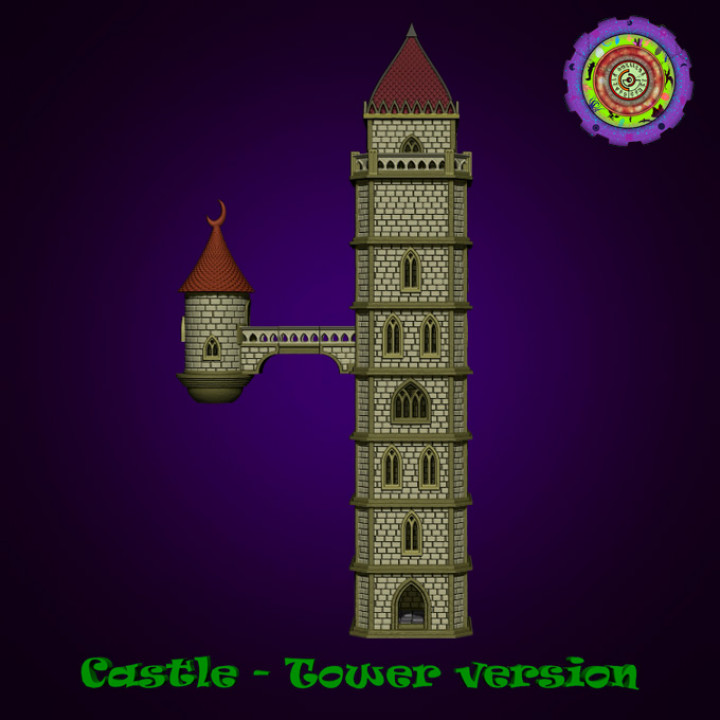 3D Printable Castle - Tower version by C2Dwellers