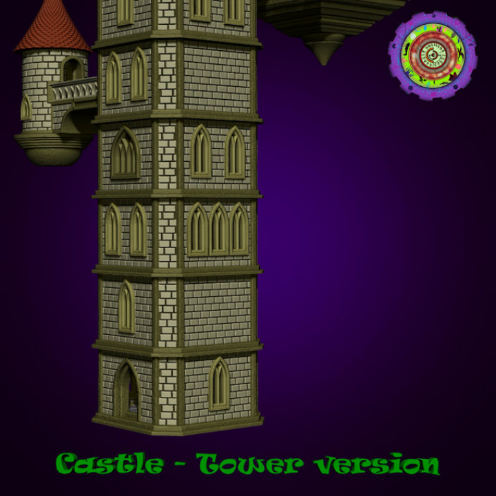 3D Printable Castle - Tower version by C2Dwellers