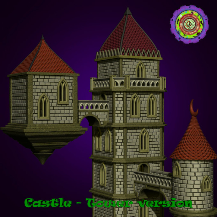 3D Printable Castle - Tower version by C2Dwellers