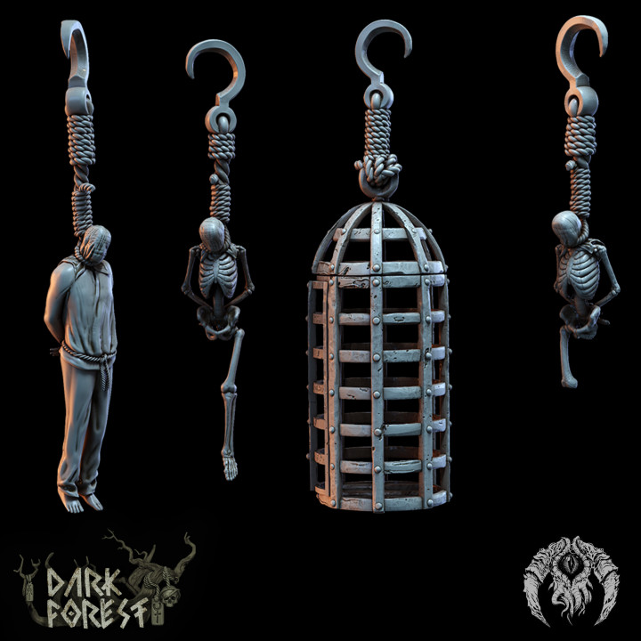 3D Printable Dark Forest: Terrain Collection by Bestiarum Miniatures