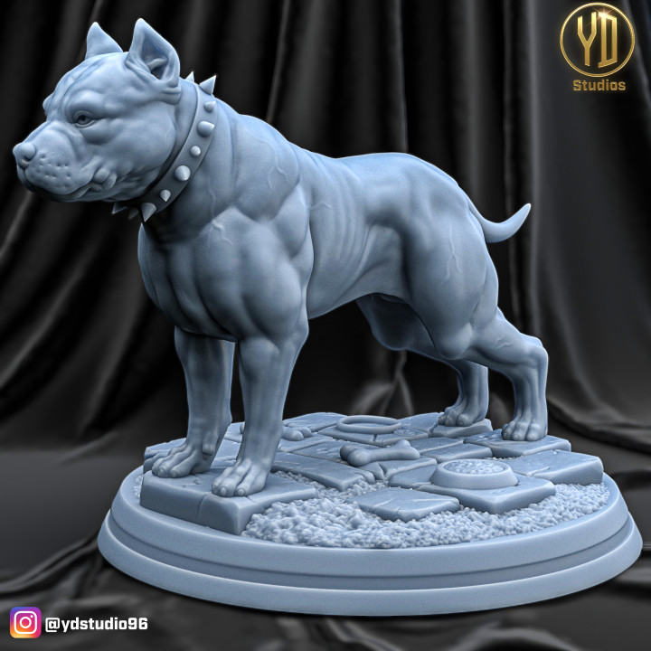 3D Printable Pit Bull Terrier by YD STUDIO