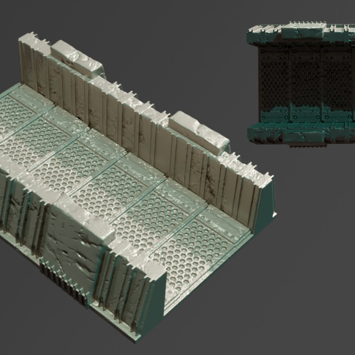 3D Printable Gothic Modular Trenches by EonsOfBattle