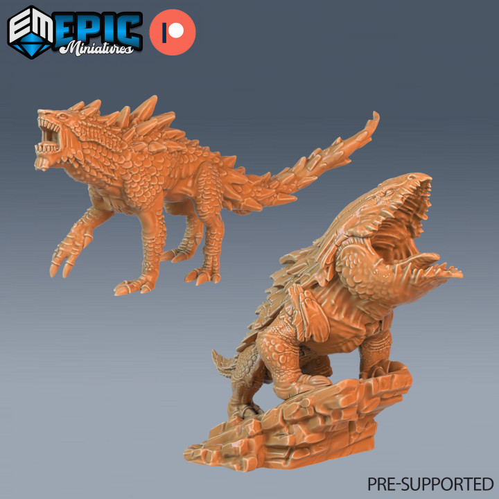 3D Printable Landshark & Bulette Set / Magical Beast / Guard Drake ...