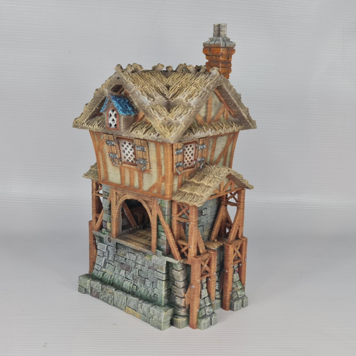 3D Printable Bridge Kit with Toll - Medieval Town Set by Adrian