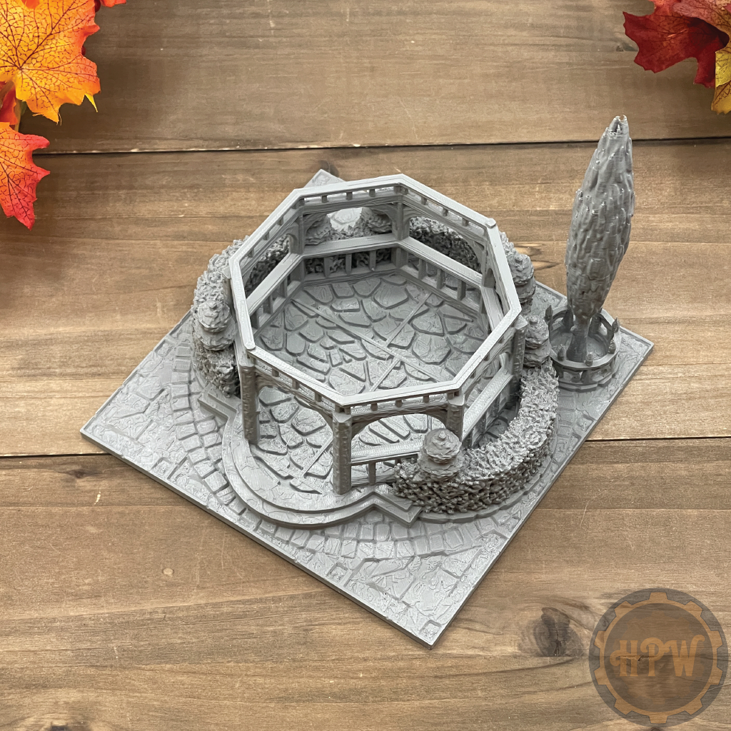 3D Printable Gazebo - Medieval Town Set by Adrian