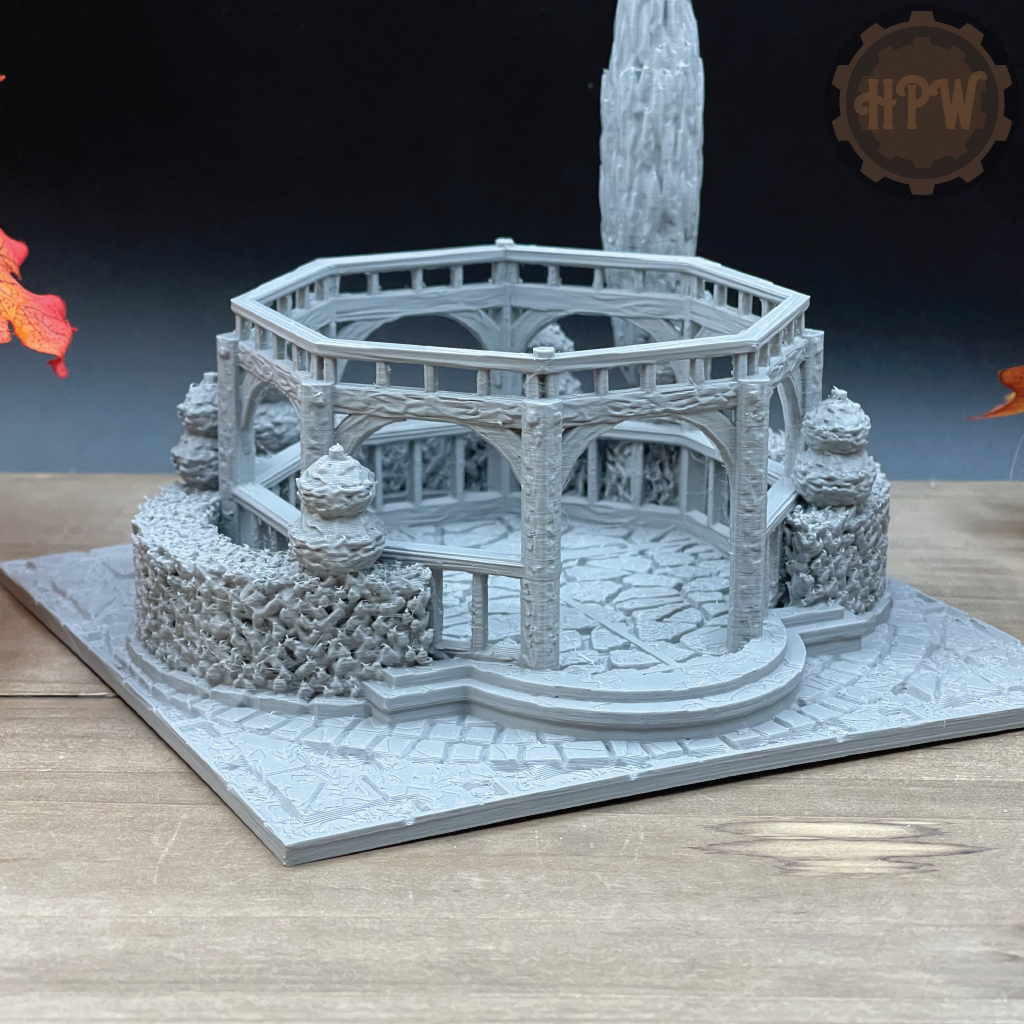3D Printable Gazebo - Medieval Town Set by Adrian