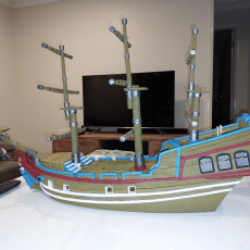 3D Printable The Old Helmsman ... pirate ship. by SKADI