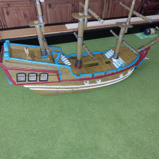3D Printable The Old Helmsman ... pirate ship. by SKADI
